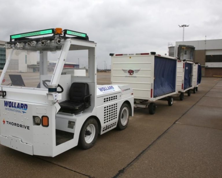 Driverless Luggage Trucks Roll with Your Bags Onboard at CVG - Inside ...