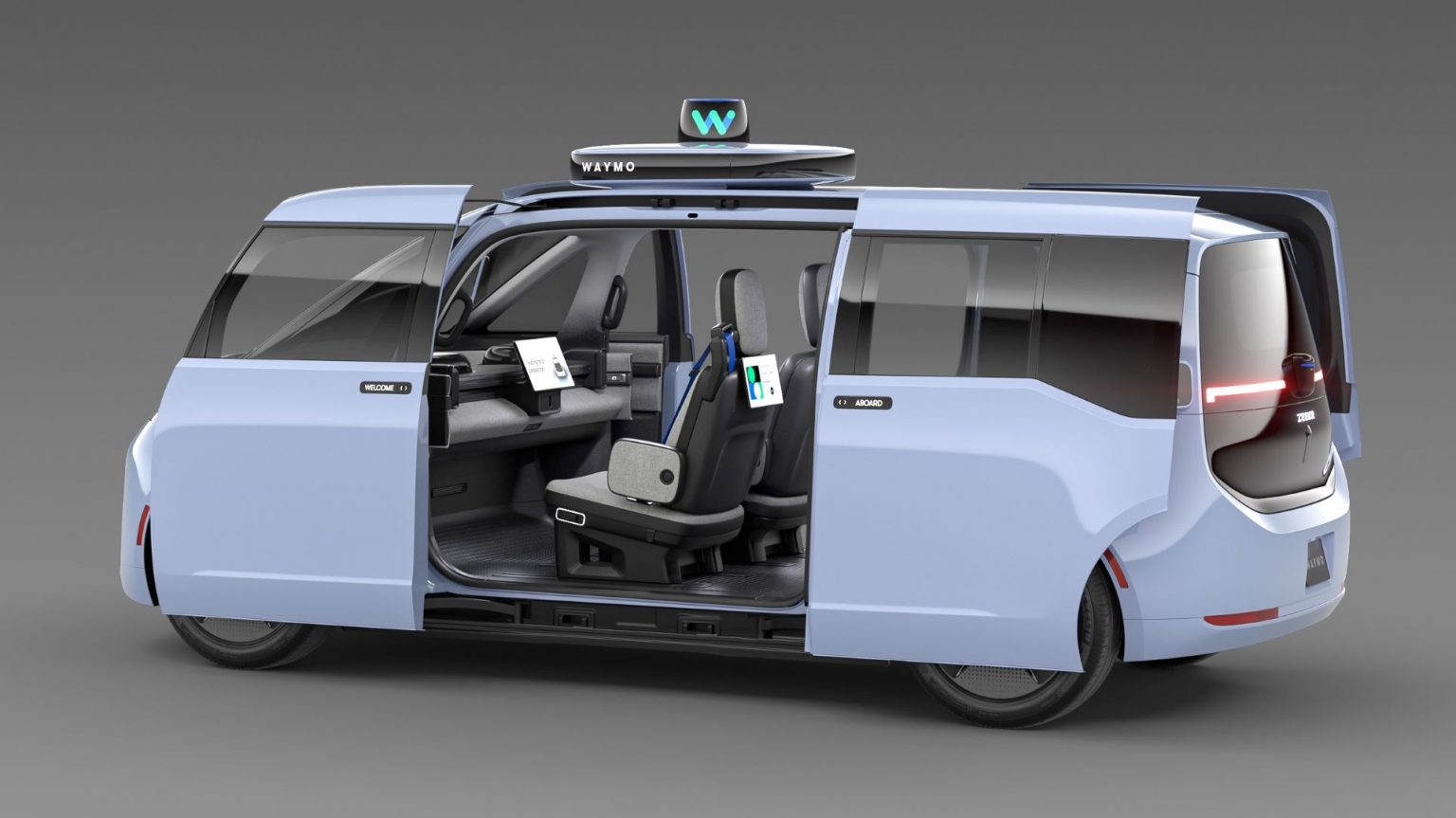 Waymo transportation-as-a-service vehicle underpinned by Zeekr SEA-M ...